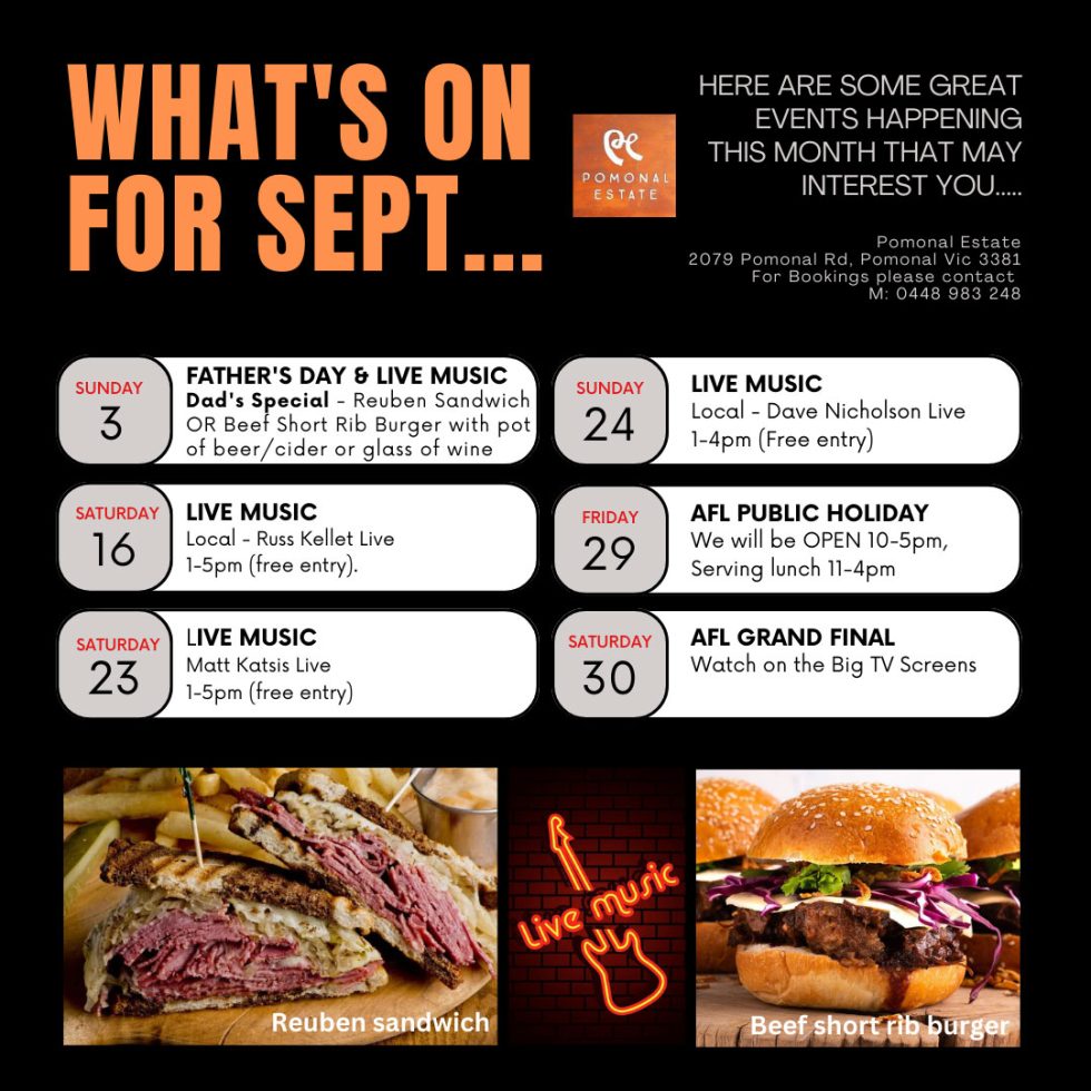 Grampians Winery | Pomonal Estate | Accommodation | Weddings & Functions